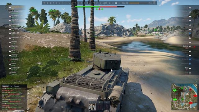 War Thunder. Бой №3. Джунгли. Превосходство. Лево. Победа.