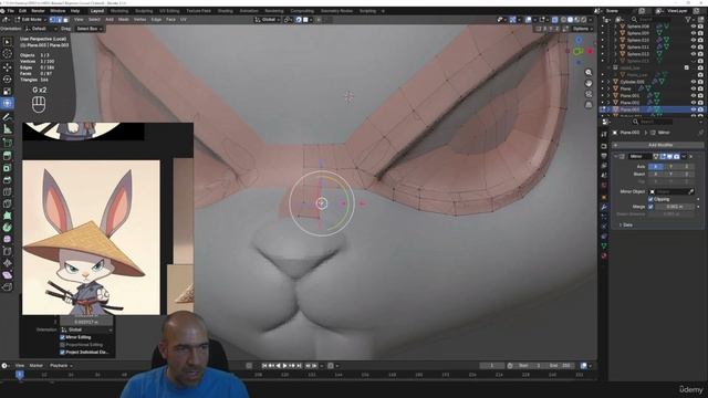 15. Retopology of the head part 1