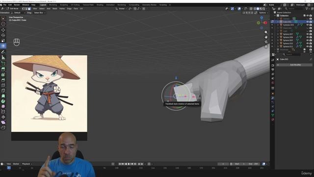 9. Making the arms and hands
