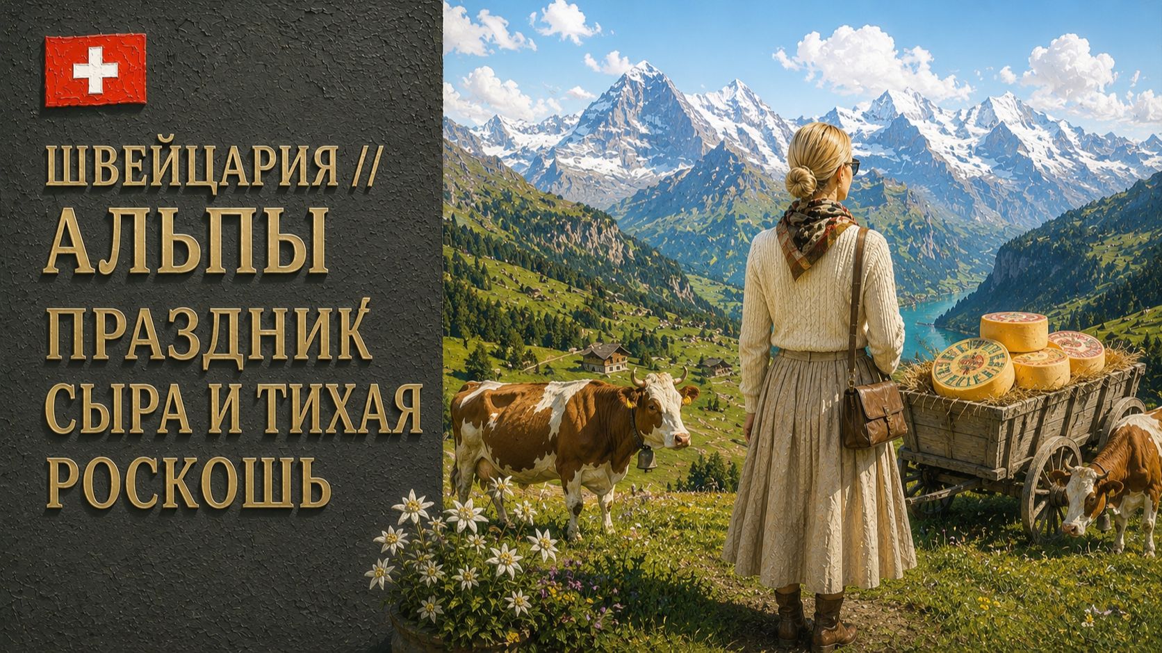 🇨🇭 Швейцарские Альпы // Секреты жизни в горах и Праздник Сыра // 4K прогулка без слов
