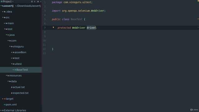 13. Base Test Implementation