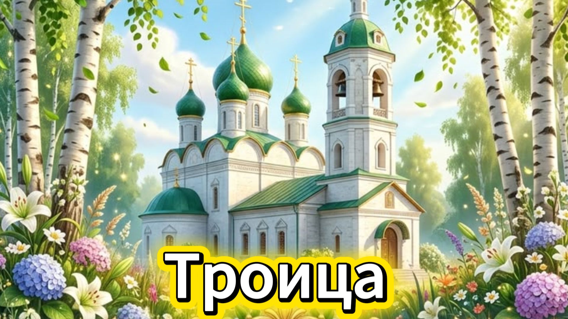 Православный праздник святой троицы – красивая музыкальная открытка с пожеланиями