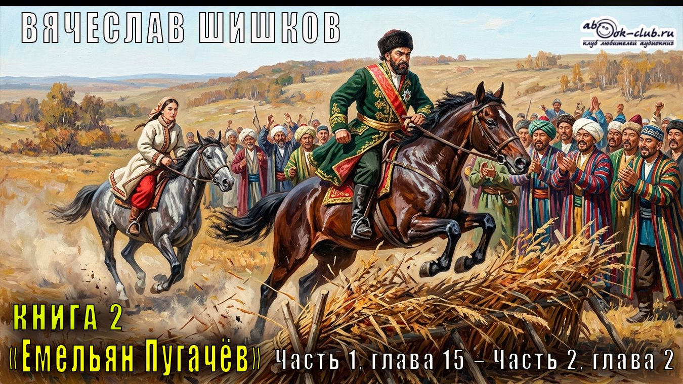 Вячеслав Шишков "Емельян Пугачёв" книга 2, Часть 1, глава 15 – Часть 2, глава 2
