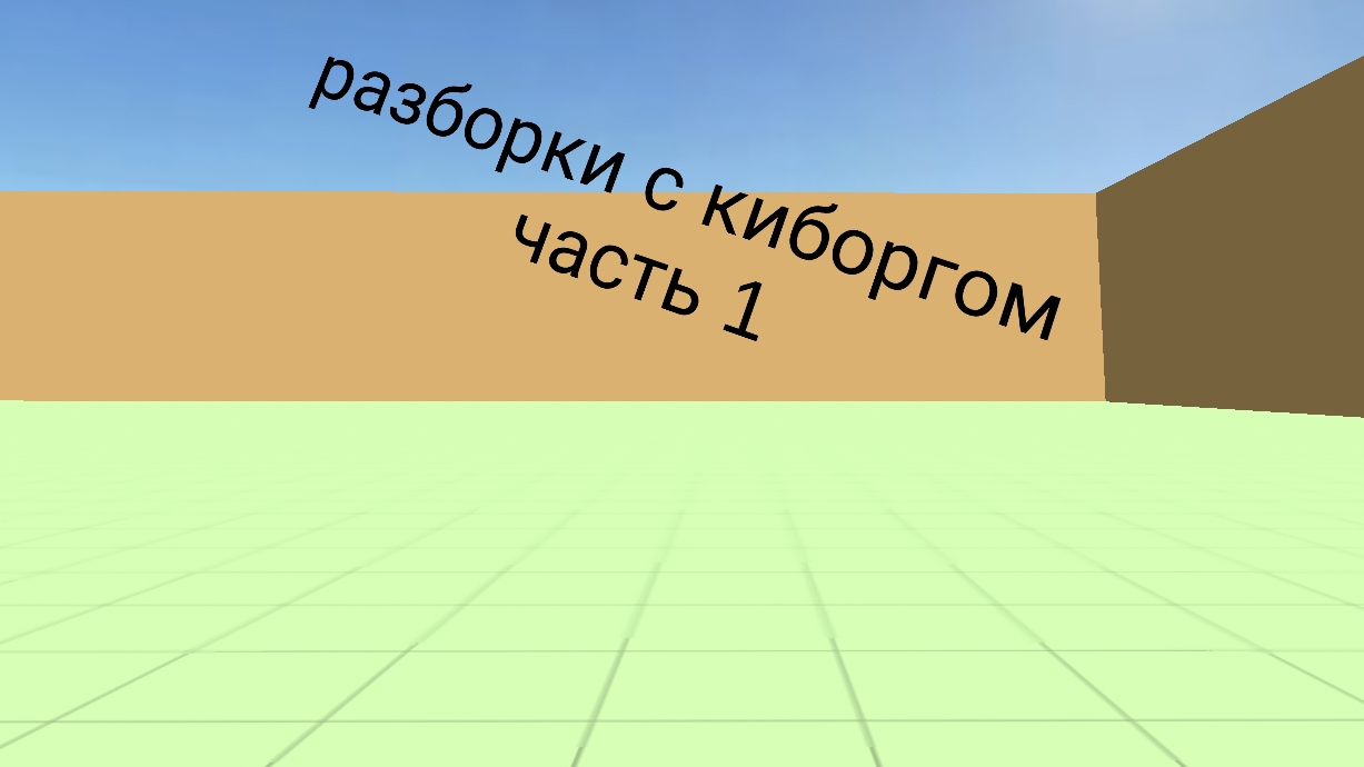разборки с киборгом часть 1