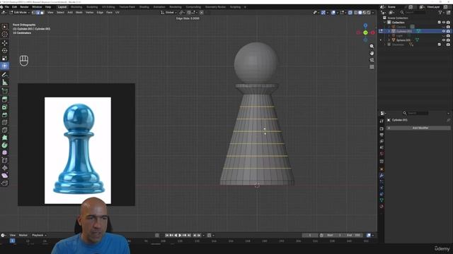 4. Modelling a pawn