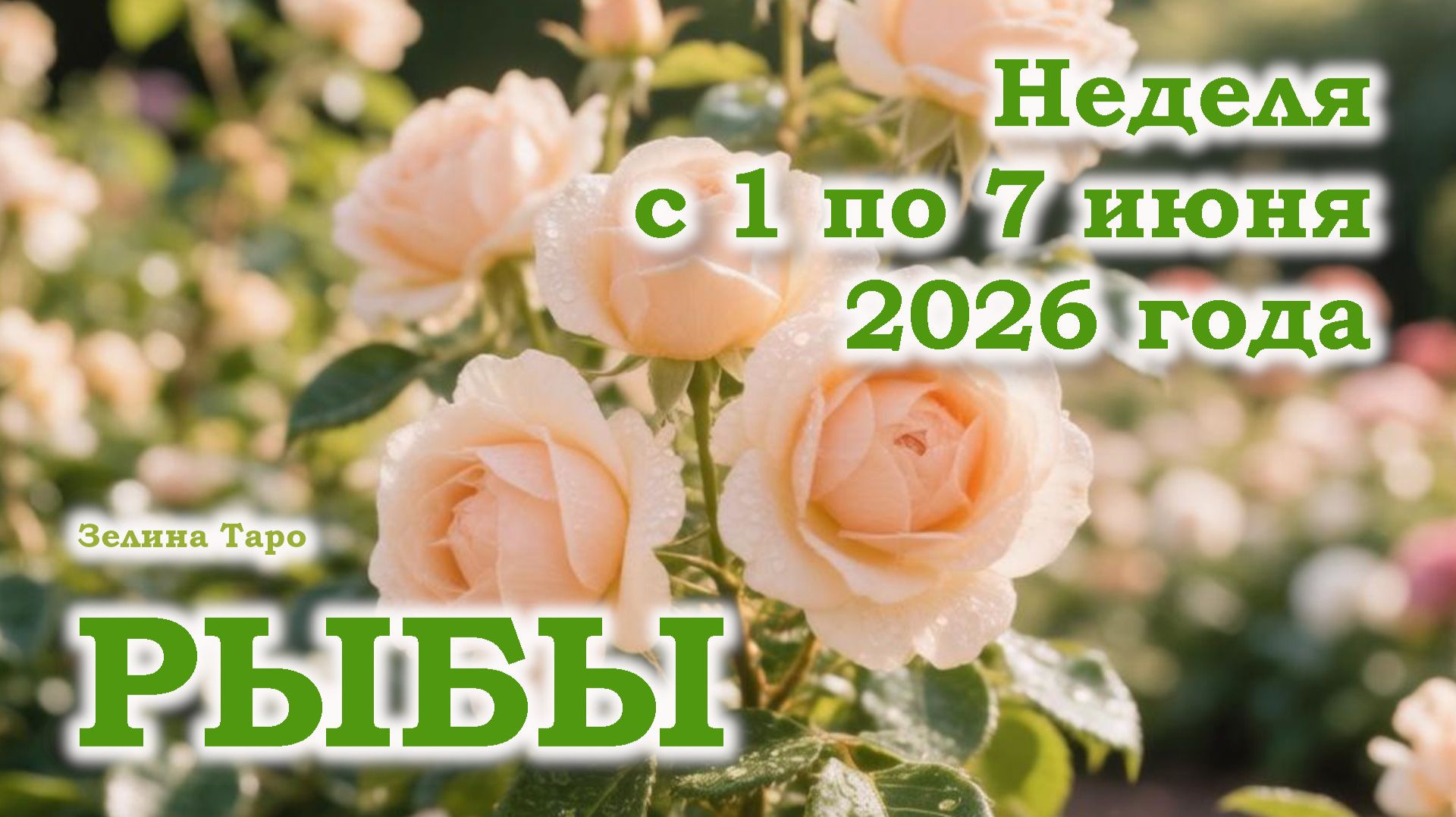 РЫБЫ | ТАРО прогноз на неделю с 1 по 7 июня 2026 года