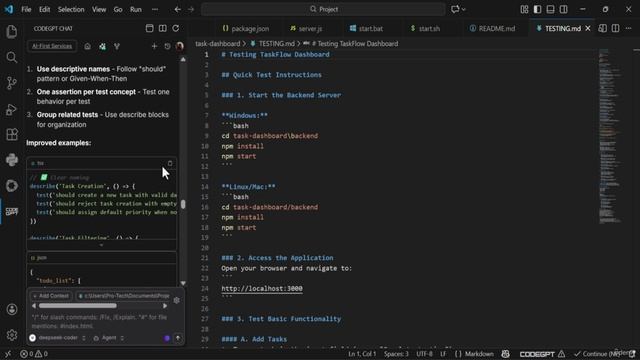 3.3.Написание модульных тестов и отладка с помощью Visual Studio Code
