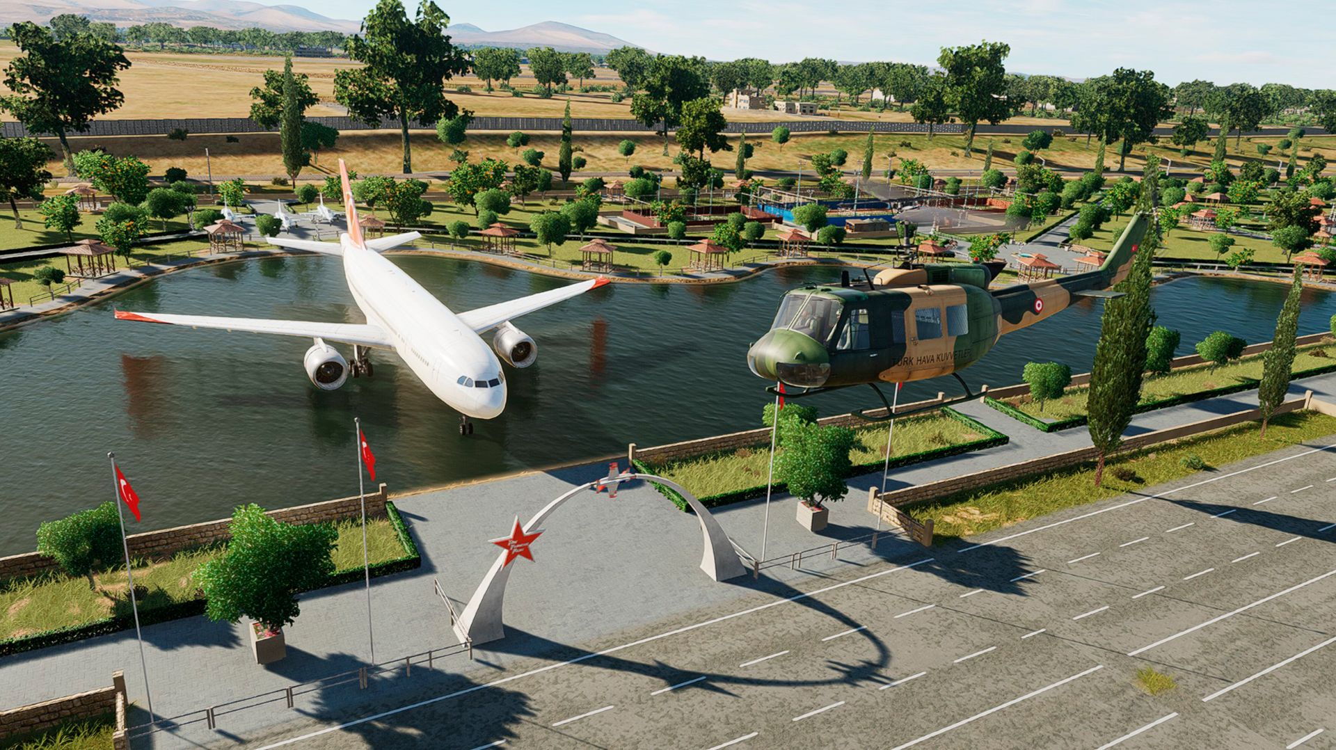 DCS: Syria Map - Huey Over Turkish Stars Park