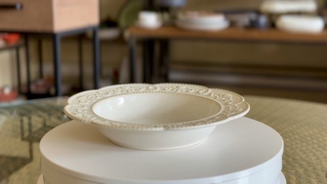 Тарелка глубокая с бортом, 22 см, 370 мл, Lace LAC-SUP-220