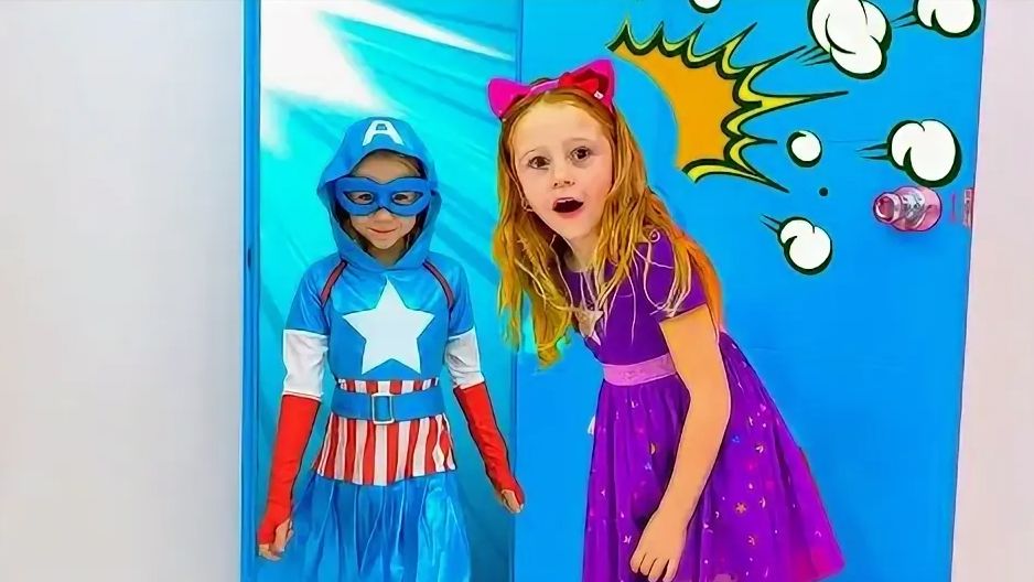 Nastya turns into magical costumes for kids