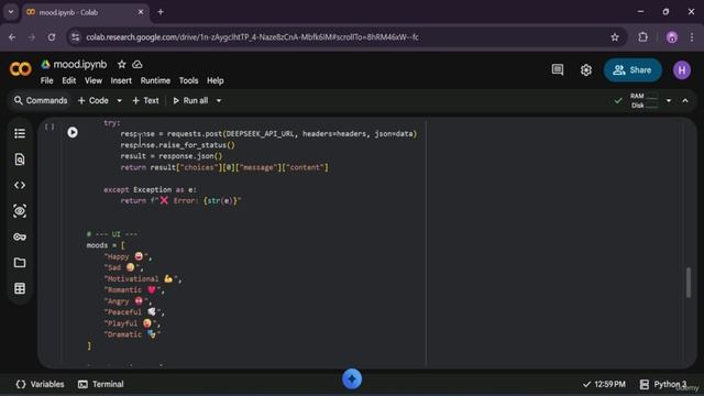 5.3.Генератор текста на основе настроения с использованием DeepSeek и Gradio