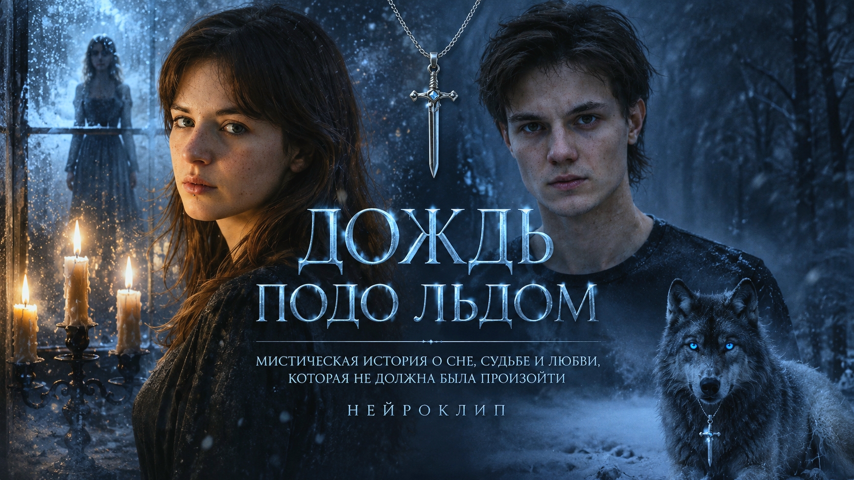 Дождь подо льдом | Мистический нейроклип о сне, судьбе и любви | AI Music Video