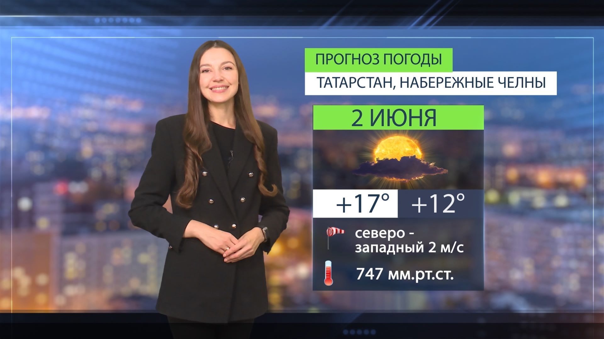 Прогноз погоды в Набережных Челнах на 2 июня 2026 г.