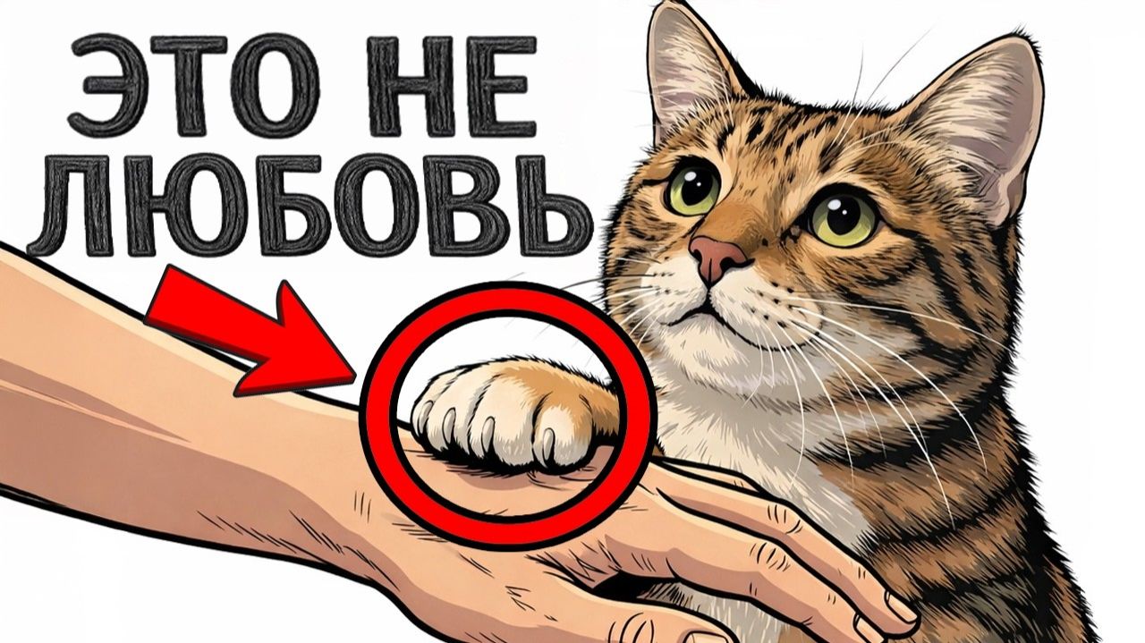 НЕ ИГНОРИРУЙТЕ, Если Кошка Кладет Лапу На Вас! (объяснение)