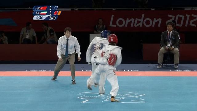 Men's Taekwondo -68kg Gold Medal Final - Turkey v Iran _ London 2012 Olympics