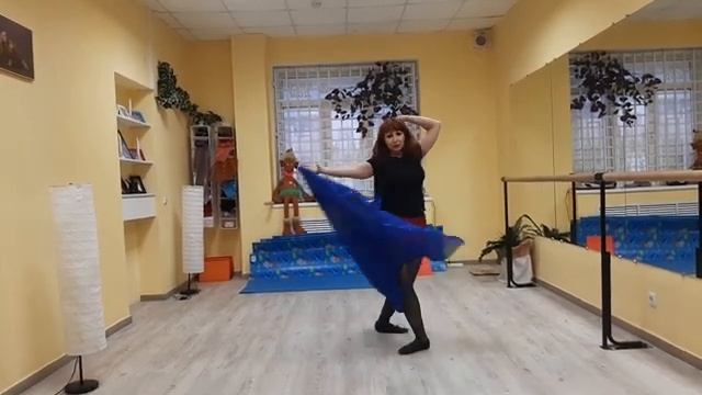 Танец с платком. Подробно - на арабесках. Юлия Маколкина. Студия "Аэлита-арт"
