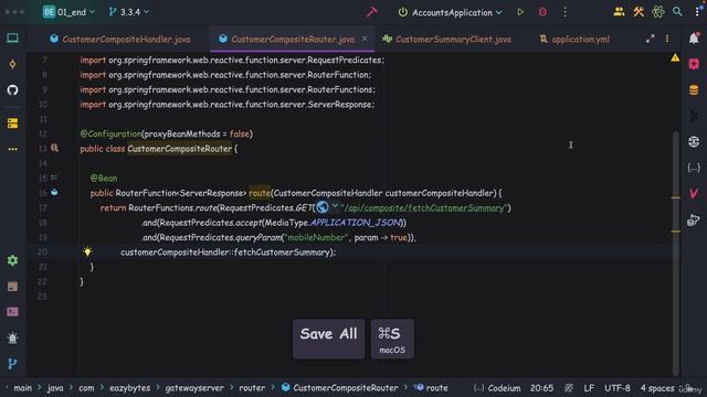 12. Implementing API composition pattern using Spring Cloud Gateway - Part 3