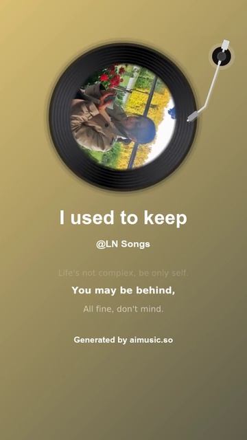 I used to keep