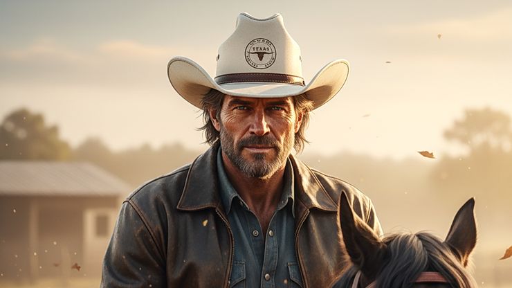 Cowboy hat AVPLEATHERRU