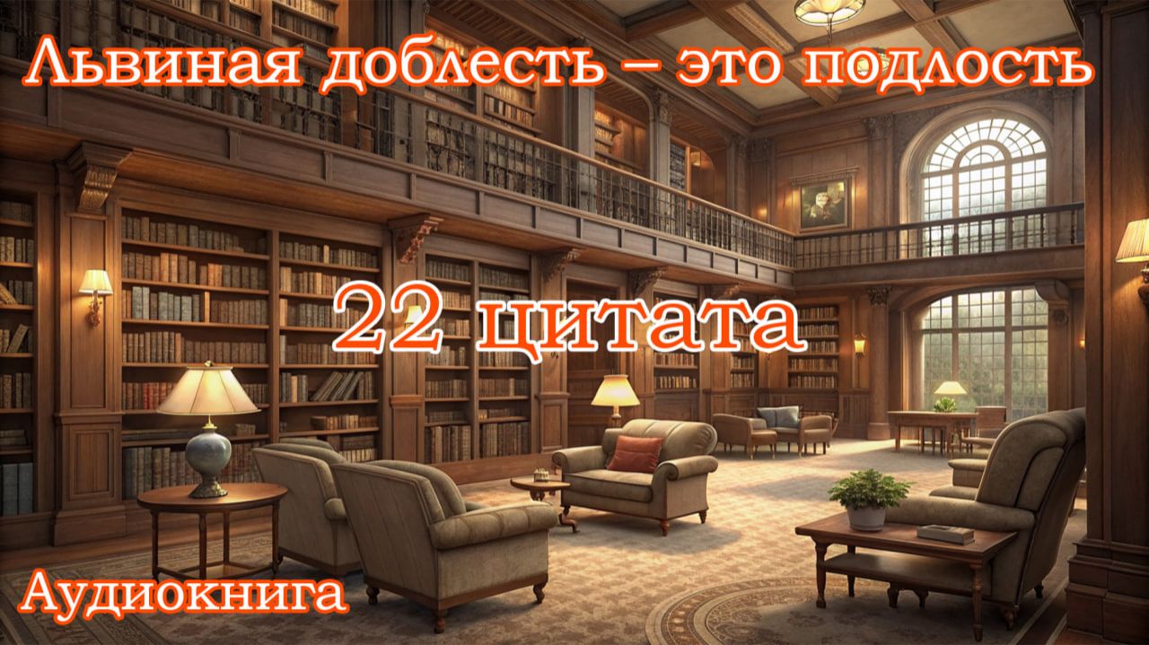 Львиная доблесть – это подлость 22 цитата