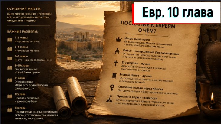 Евреям 10:1-39