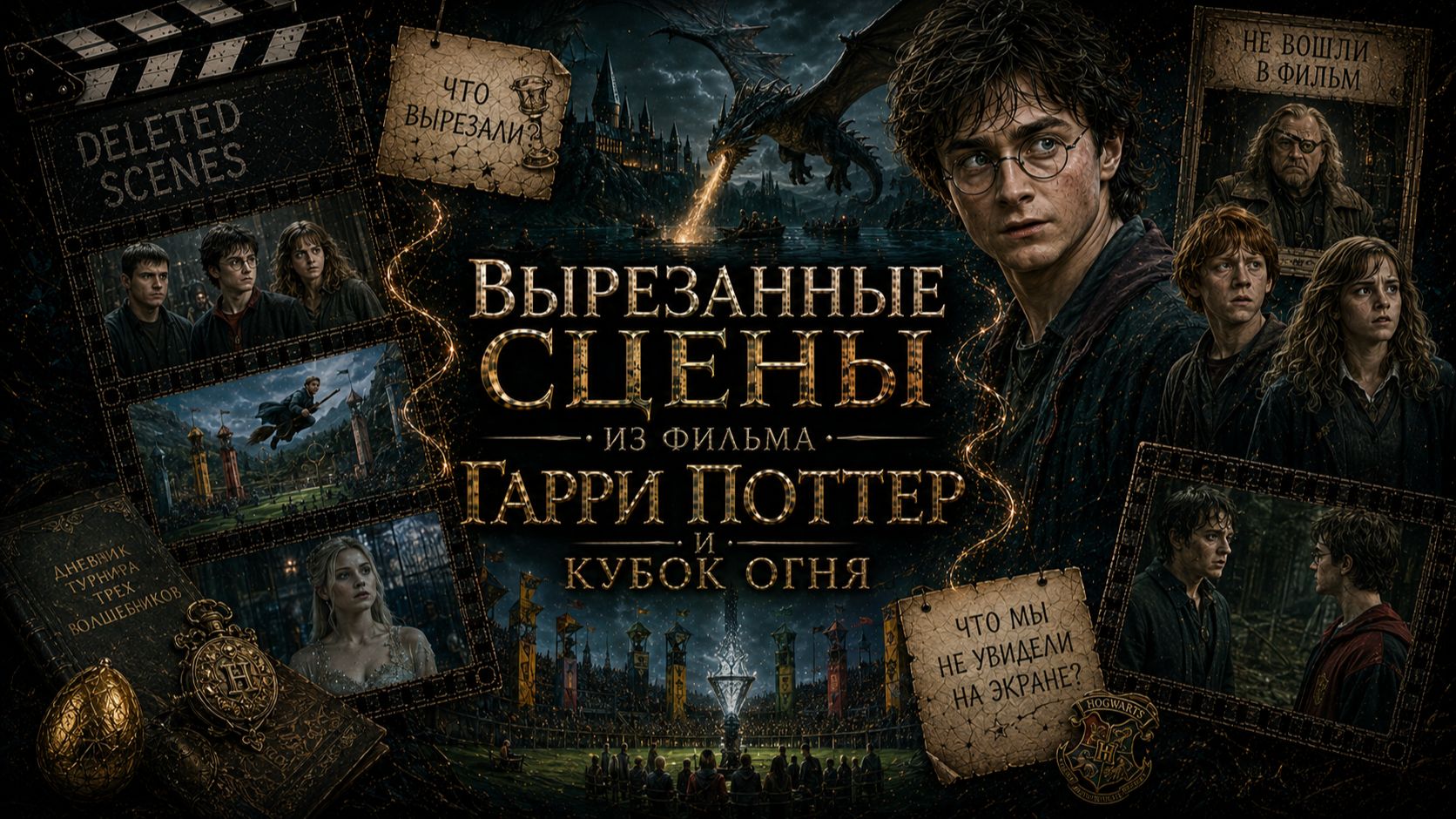 ВЫРЕЗАННЫЕ СЦЕНЫ ИЗ ФИЛЬМА ГАРРИ ПОТТЕР И КУБОК ОГНЯ