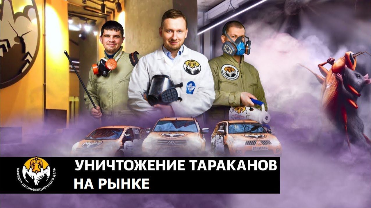 Уничтожили полчище тараканов на рынке Москвы