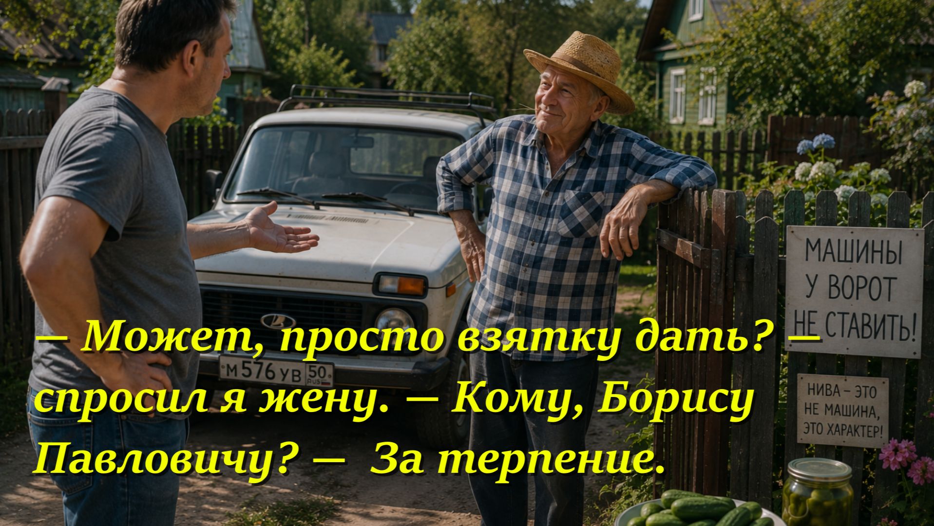 Двадцать три минуты ожидания у ворот: история о смородине, терпении и человечности