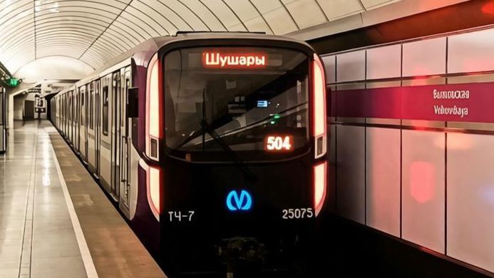 Отправление Фиолетового Балтийца со станции Волковская 🟣