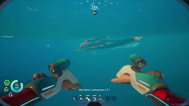 Subnautica 2 Прохождение №8 Встретили за картой Левиафана, и нашли еще много интересного