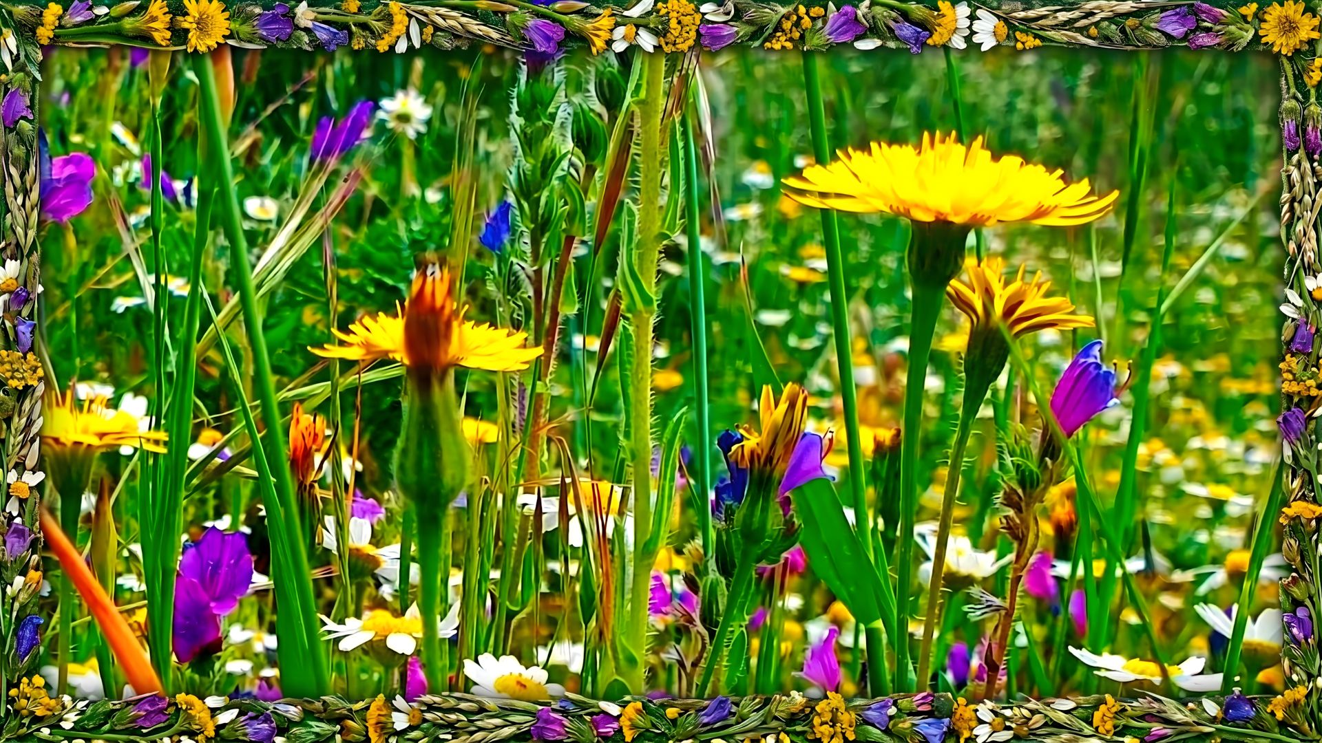 ✨🌿🌷 Позитивная энергия теплой весны на цветущем лугу. ☀ Доброе утро, природная терапия 432 Гц.