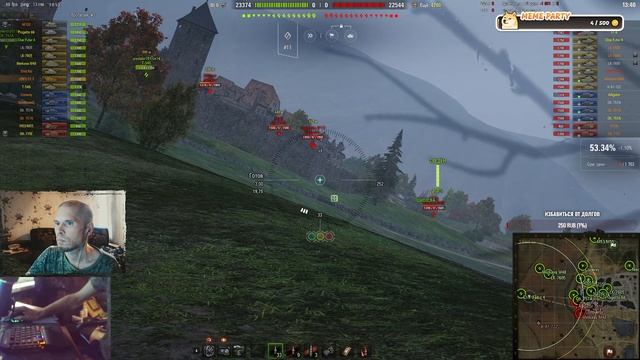 3 Боя подряд без нарезок на 9 СТ Merkava М48,UDES 03 3 и Kunze Panzer.