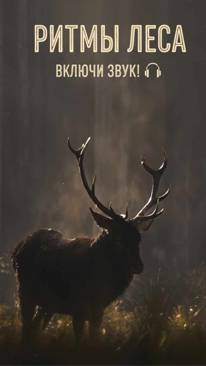 Когда природа звучит круче любого диджея! 🦌🎵 Ритмы леса
