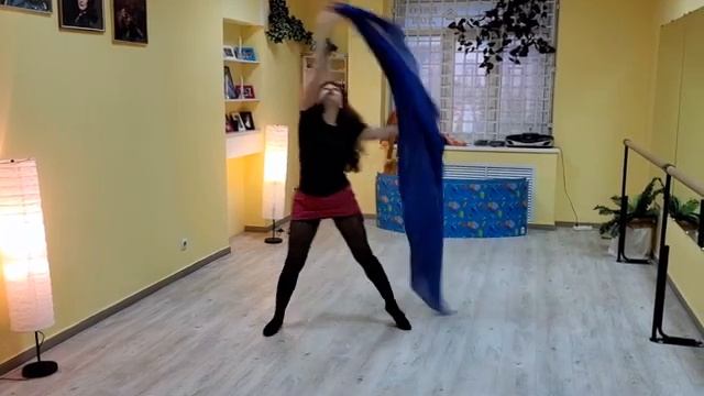 Танец с платком ч.1. Юлия Маколкина. Студия "Аэлита-арт"
