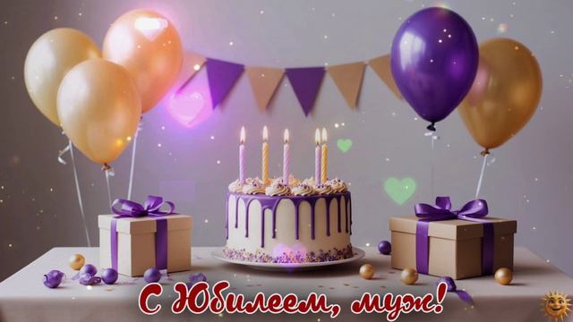 С Юбилеем муж