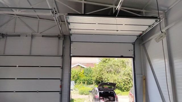 Автоматические секционные ворота Алютех