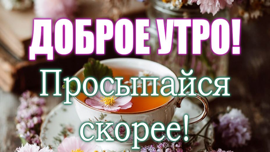 С ДОБРЫМ УТРОМ! ПРОСЫПАЙСЯ СКОРЕЕ!!😍💔🎵🎼💔