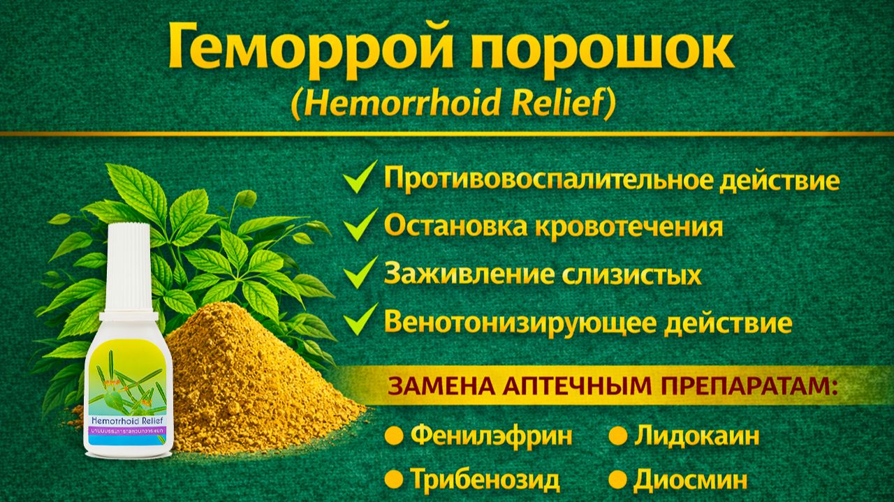 Геморрой порошок (Hemorroid Relief)