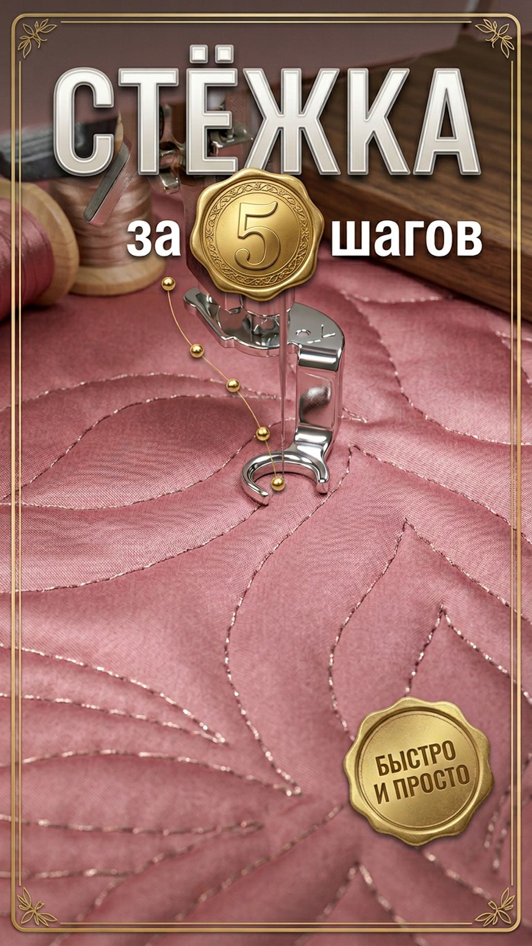 Стёжка за 5 шагов