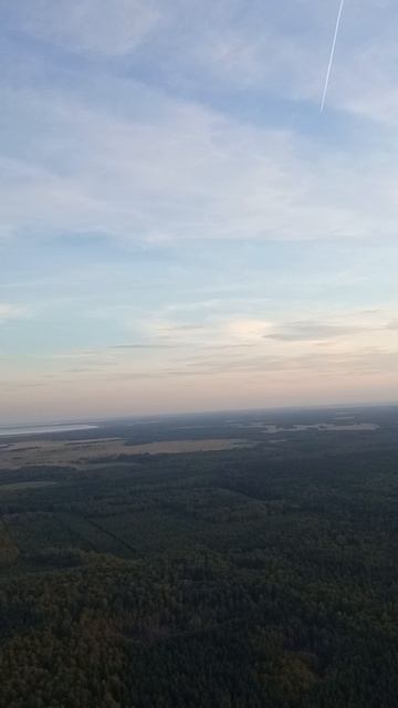 Закат с высоты птичьего полёта