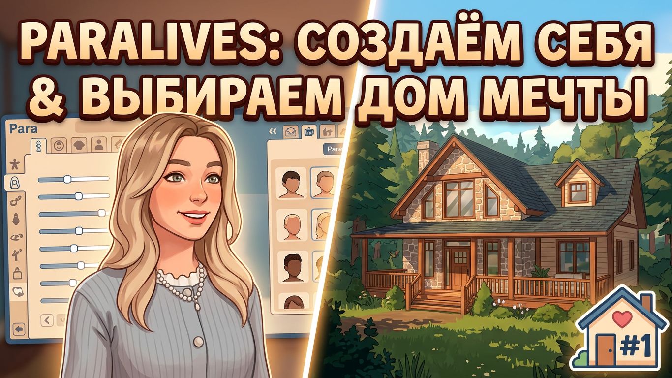 Paralives — создаём персонажа, заселяемся в город и выбираем дом! #1