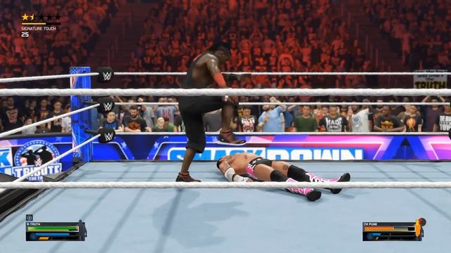 WWE 2k25_R-Truth_vs_CM Punk_Матч за титул + гроб... .