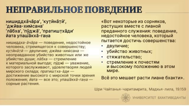 Краткое содержание 1.2 Шуддха Бхакти Чинтамани по книге Е.С Шиварама Свами. 2 урок