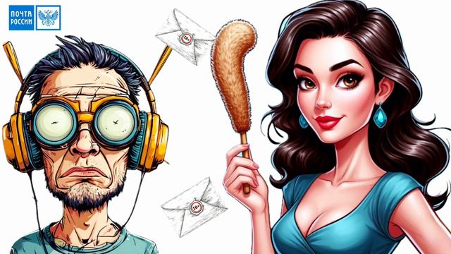 Мошенник-почтальон требует у перебиваки не перебивать себя 🗣🤷♀️😜