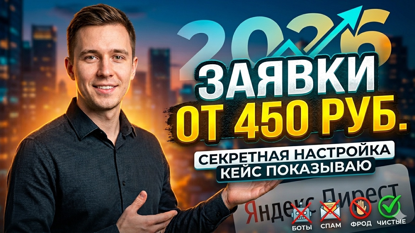 Как настроить Яндекс Директ и получать заявки по 450 руб в 2026  | + Секретная настройка