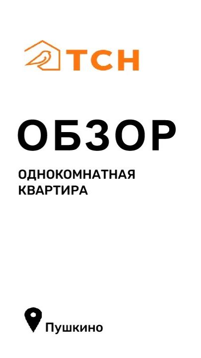 Однокомнатная квартира в Пушкино (32 м²)
