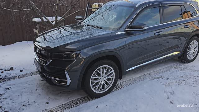 Geely Monjaro 1 поколение eva коврики в салон 3D площадка и борта evabel.ru 8800-222-48-45