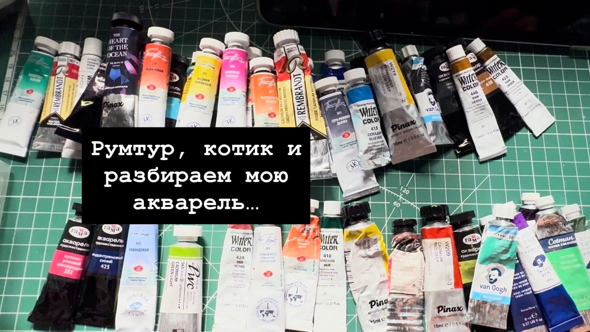 Румтур, котик и разбираем мою акварель …