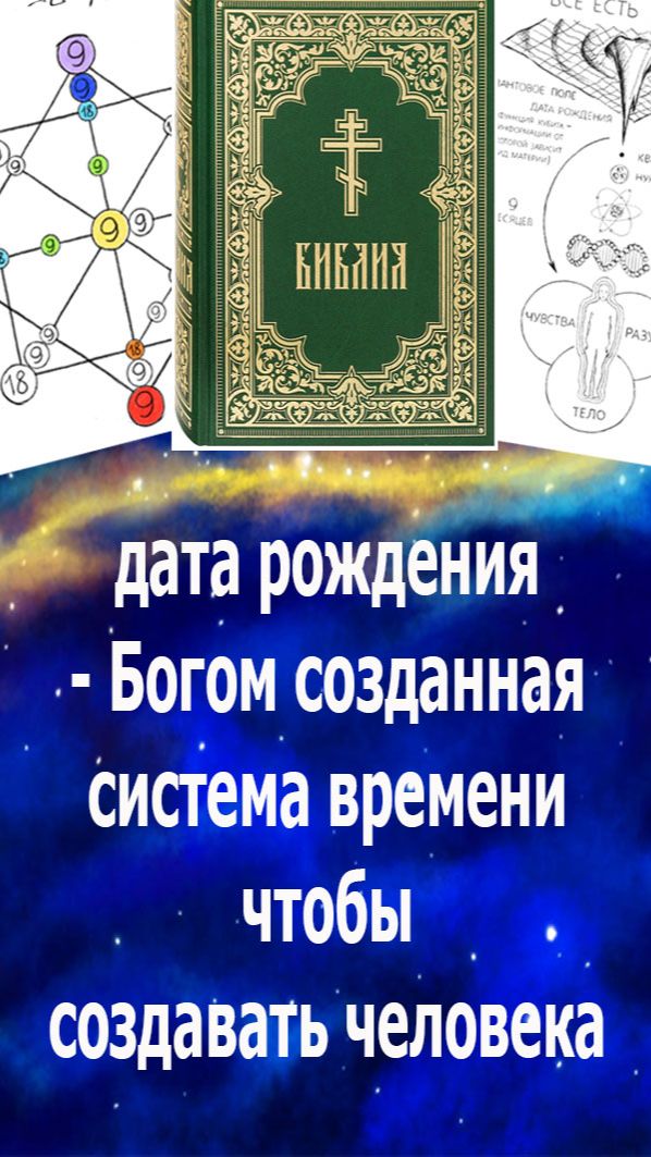 Дата рождения - Богом данная система времени, чтобы создавать человека: матрица судьбы Таро. #бог#