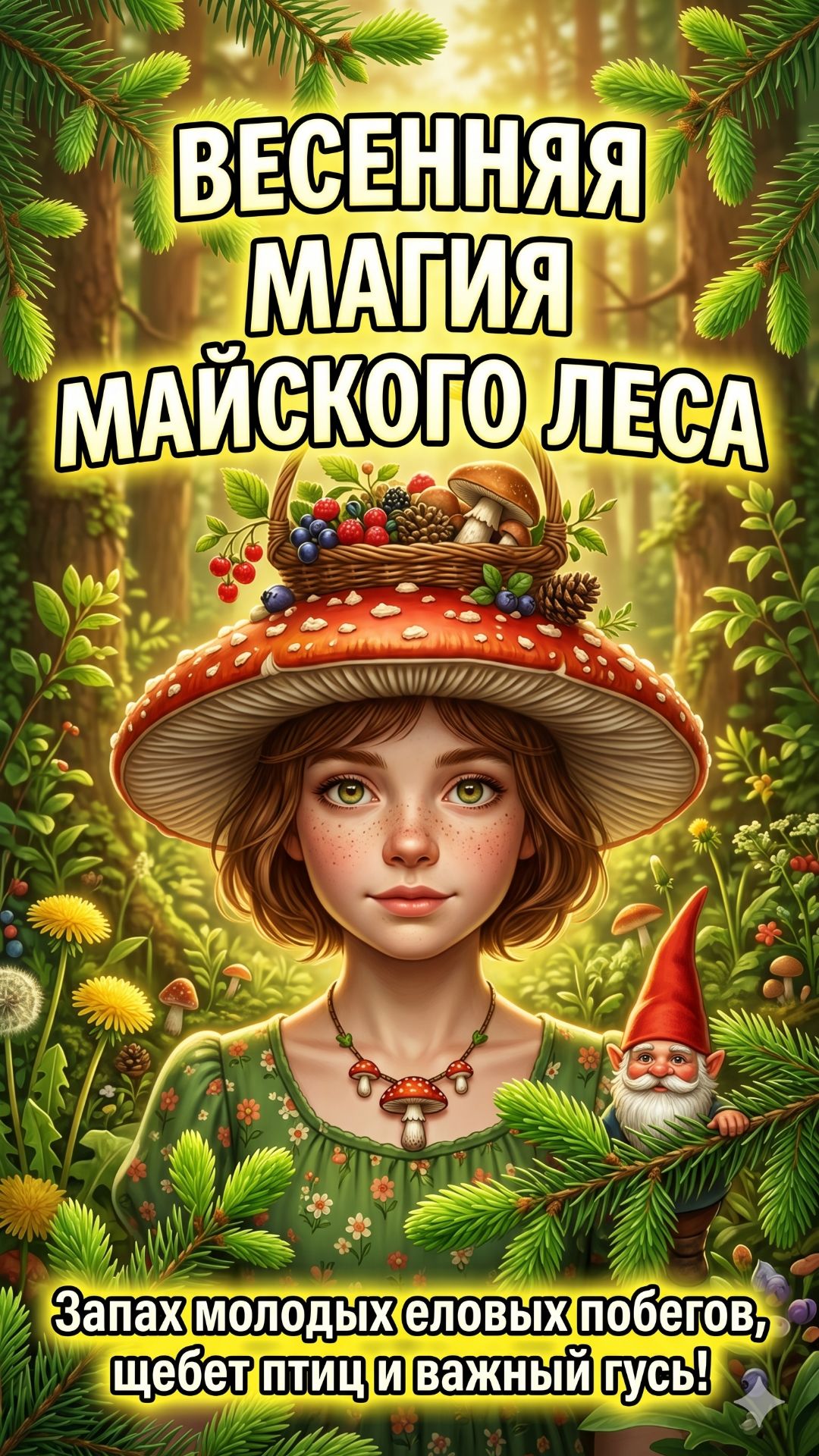 Весенний лесной влог: Молодая хвоя, лесные обитатели и магия момента 🌿